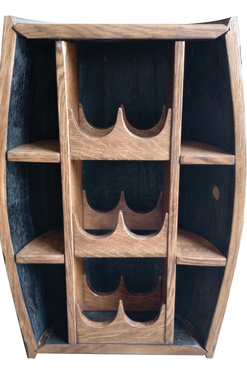 Half Whiskey Barrel Wine Rack – retrometalfurniture.com